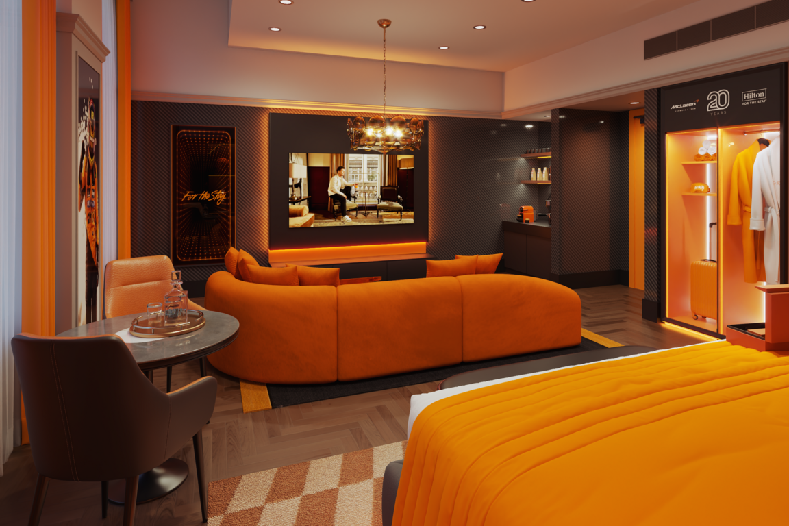 Hilton und McLaren eröffnen Rennsport-Suite: Tageskarte
