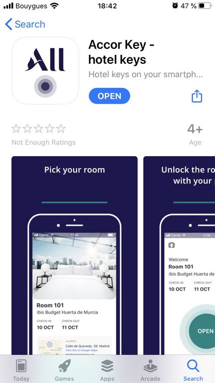 Accor Key: Accor startet weltweit digitales Schlüsselsystem: Tageskarte