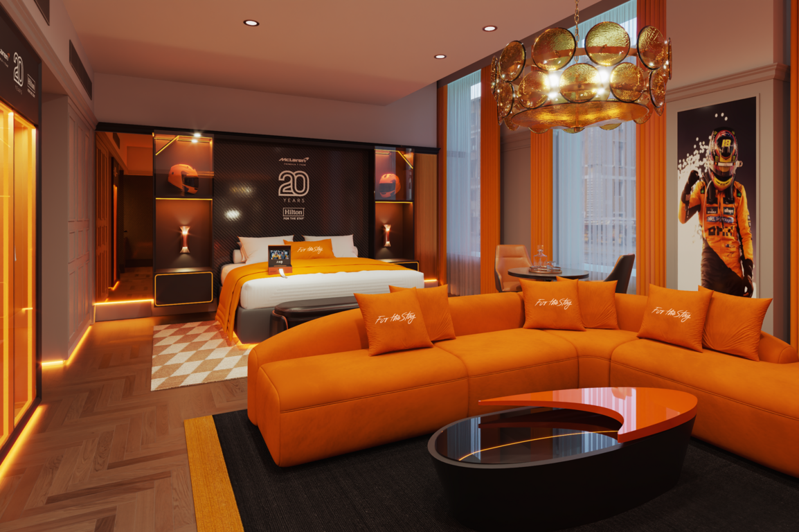 Hilton und McLaren eröffnen Rennsport-Suite: Tageskarte